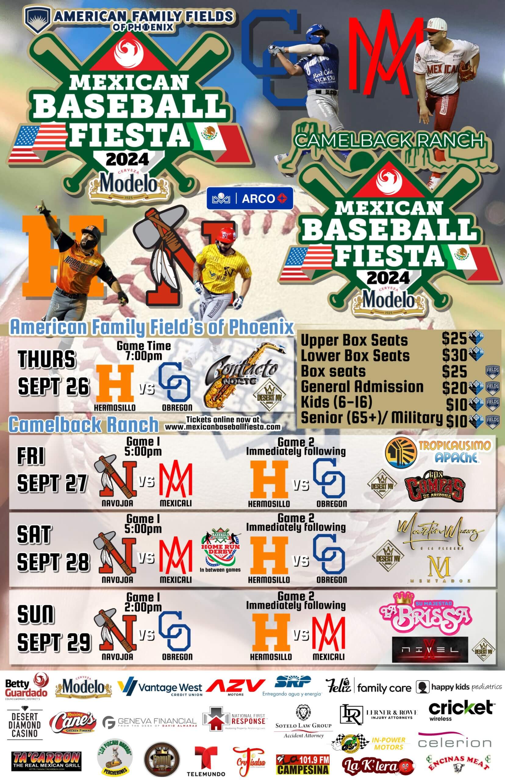 Mexican Baseball Fiesta | Phoenix Premier Baseball Event